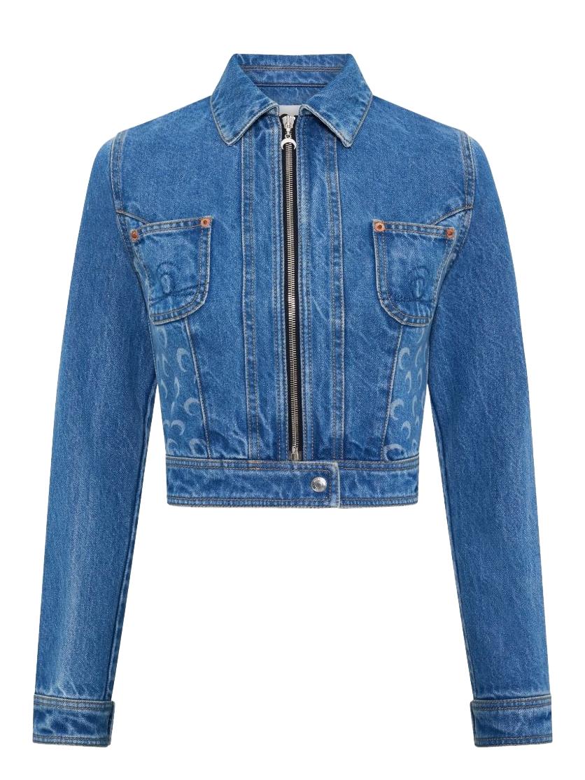 MARINE SERRE Denim Cotton Jacket